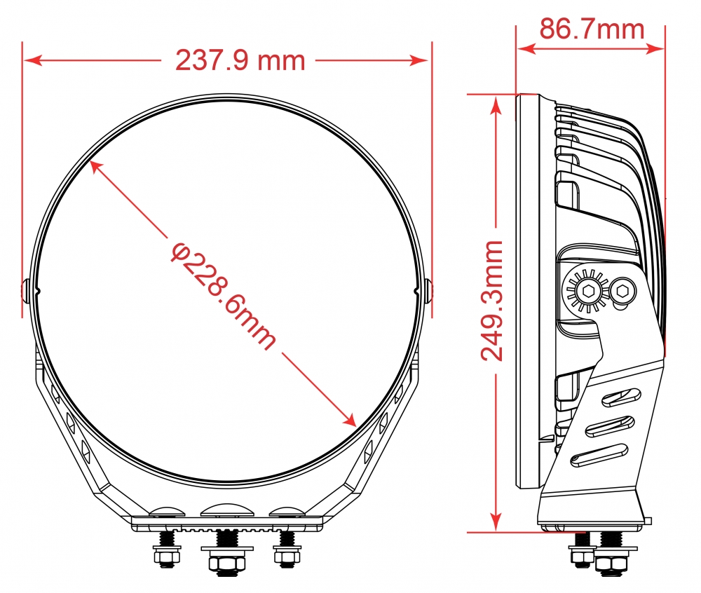 LIGHTSTORM 9 INCH, ECE R112 - M/ PARK | Ledhobby – Vi lyser opp din ...
